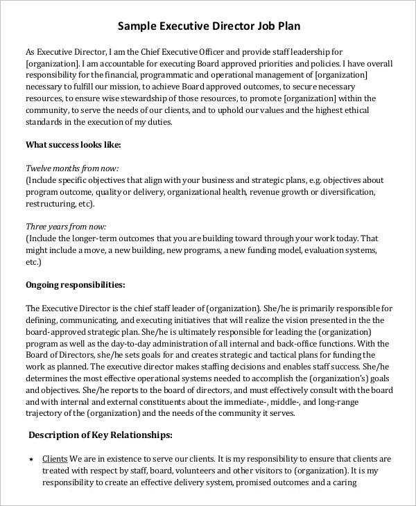 Job Plan Templates - 10+ Free Samples, Examples Format Download