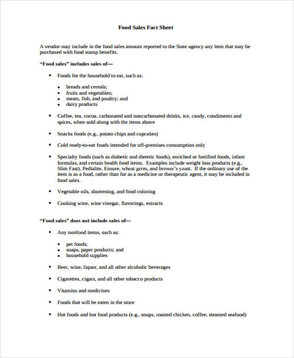 32 Fact Sheet Templates in PDF