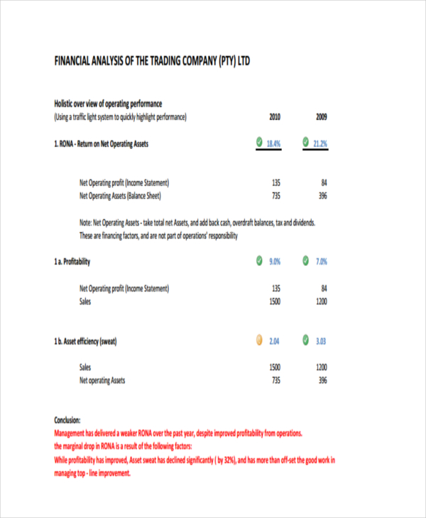 39+ Financial Analysis Samples - PDF, Word