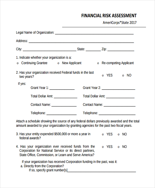 42+ Risk Assessment Templates