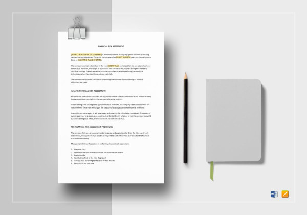 41+ Risk Assessment Templates in PDF