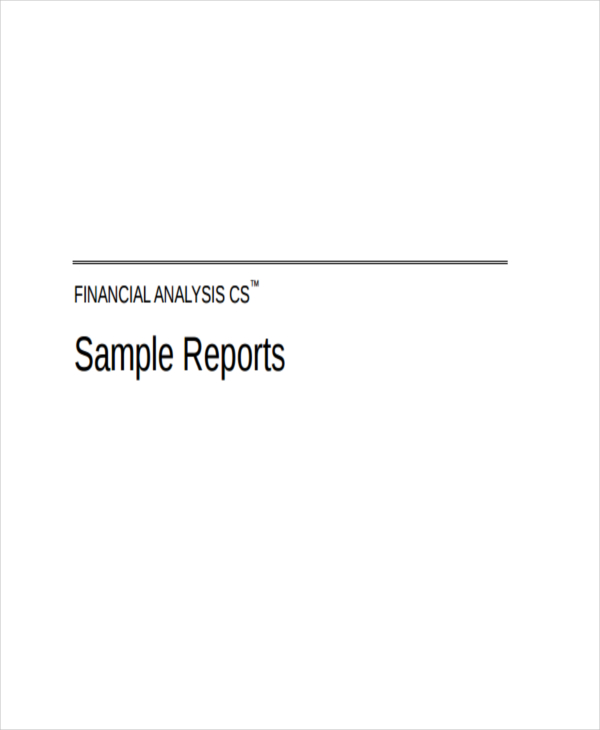 39+ Financial Analysis Samples - PDF, Word