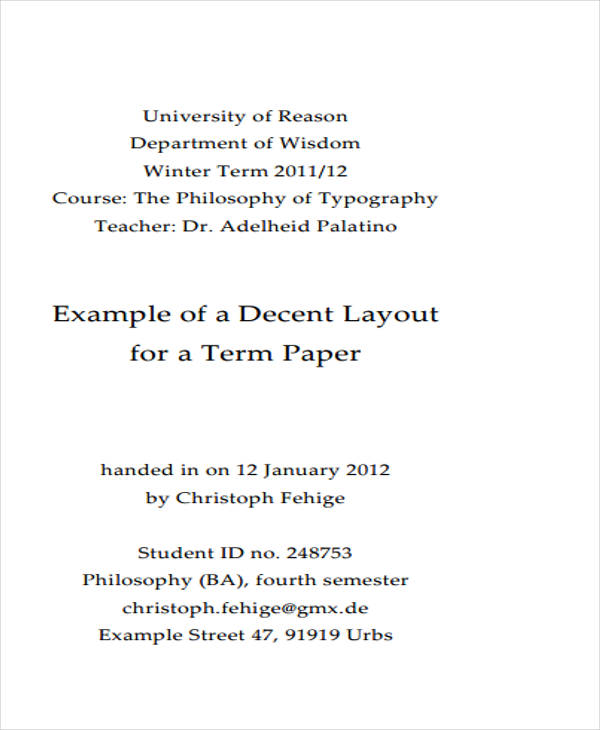 26+ Paper Format Templates -PDF