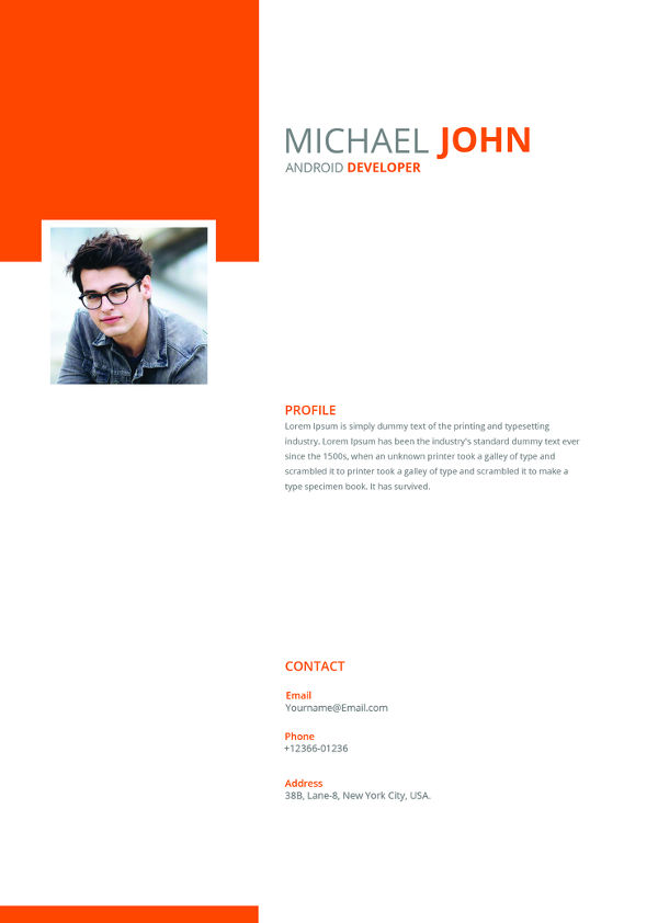 14+ Android Developer Resume Templates - Free Word, Excel, PDF Format ...