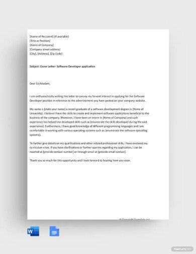 32+ Cover Letter Templates for Freshers