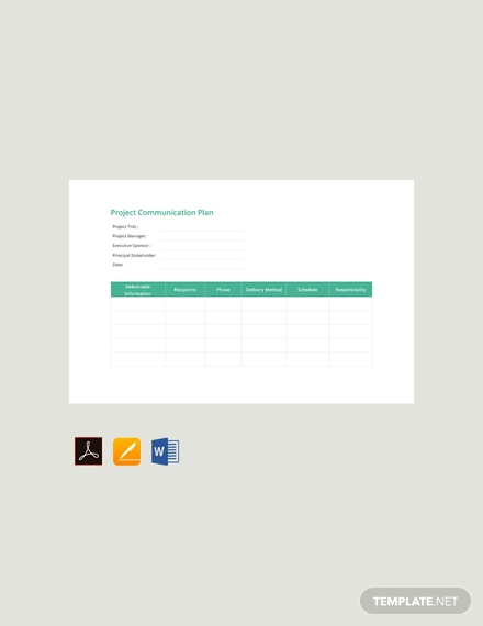 Free Communication Plan Template - 40+ Free Word, PDF Documents Download