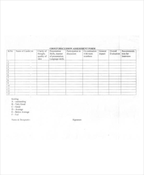 32+ Assessment Forms in PDF