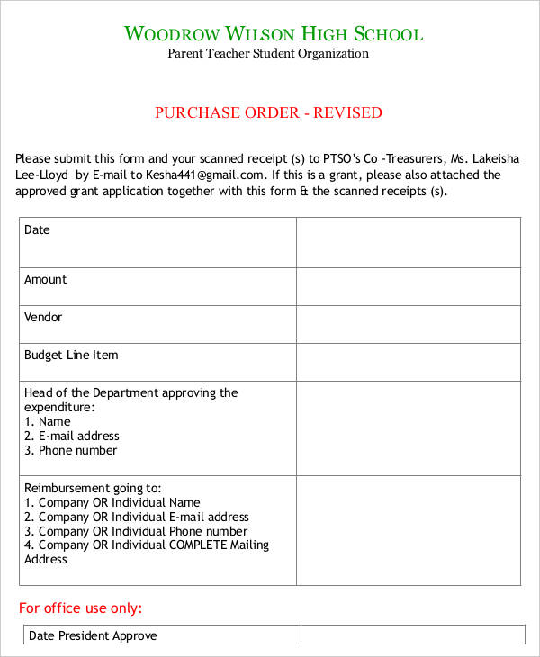 15+ Purchase Order Templates
