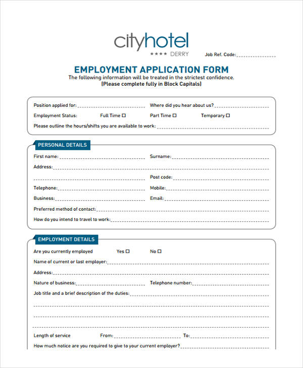 33+ Job Application Templates