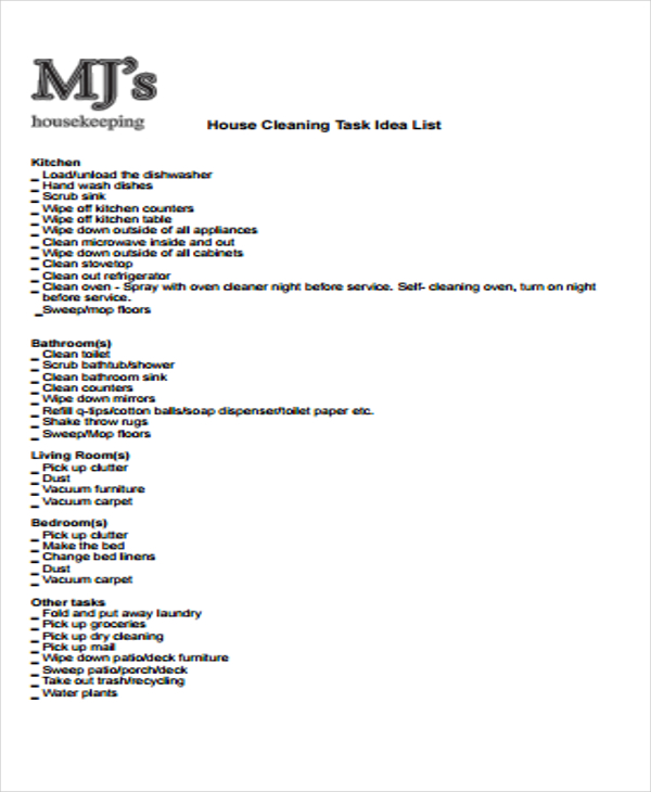 20+ Free Task List Templates