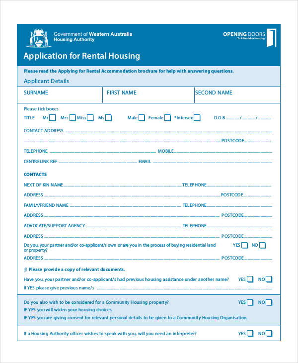 41+ Application Templates in PDF