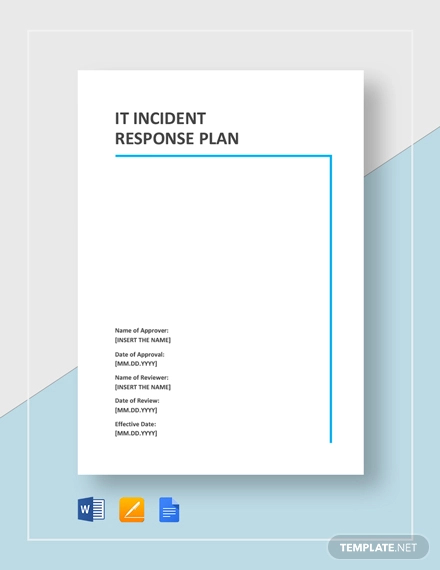 11 Incident Response Plan Templates PDF Word Format Download 