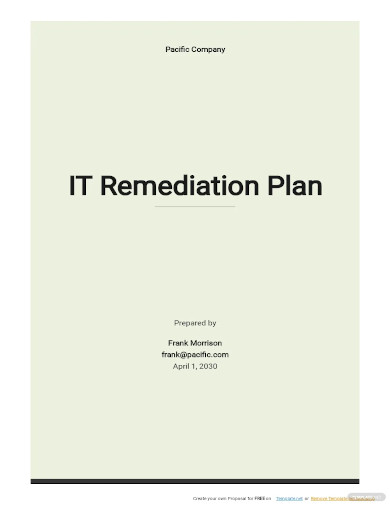 18+ Remediation Plan Templates -Free Sample, Example Format Download