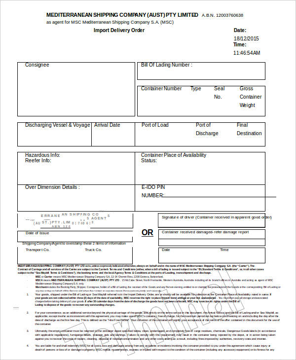 29+ Order Templates in Word