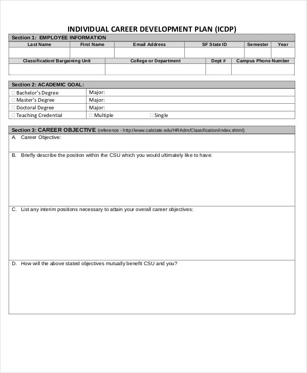 23+ Individual Development Plan Templates -Free Sample, Example Format ...