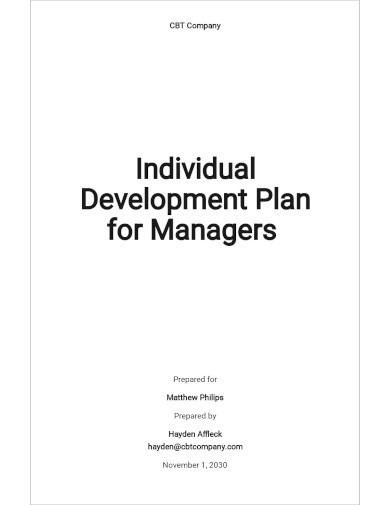 23+ Individual Development Plan Templates -Free Sample, Example Format ...