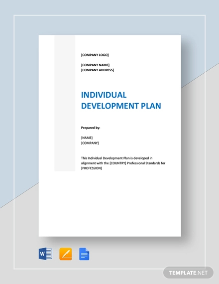 Individual Development Plan Template - 15+ Free PDF, Word Documents ...