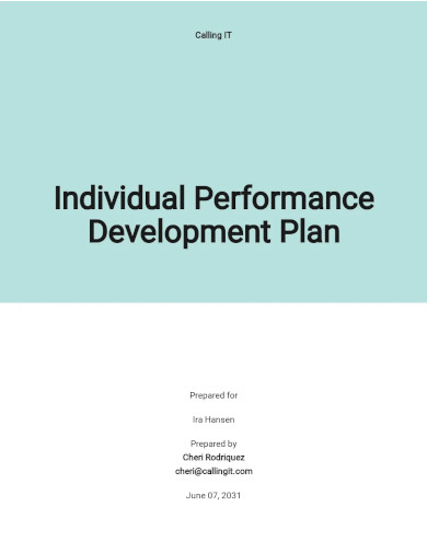 23+ Individual Development Plan Templates -Free Sample, Example Format ...