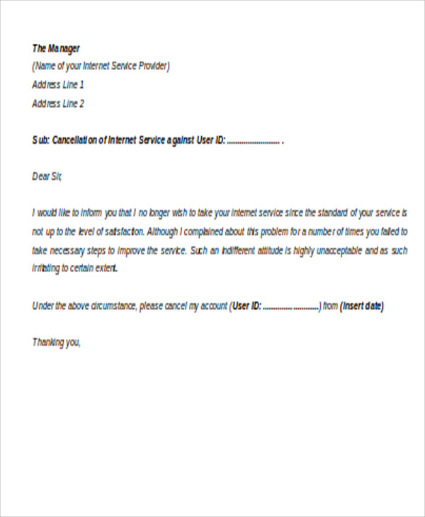 45 Free Service Letters