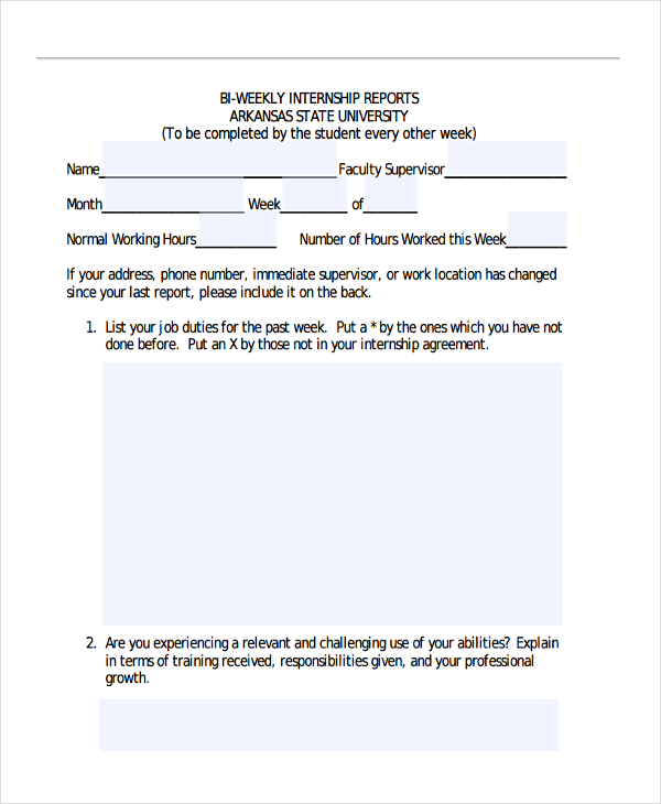 45+ Sample Weekly Report Templates - Word, PDF
