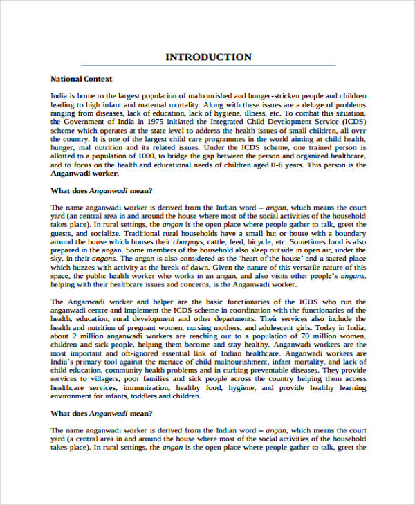 52 Project Report Formats Word PDF Docs