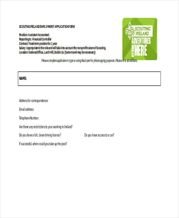 33+ Job Application Templates