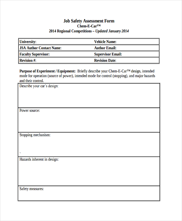 47+ Assessment Form Examples