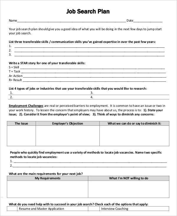 Job Plan Templates - 10+ Free Samples, Examples Format Download