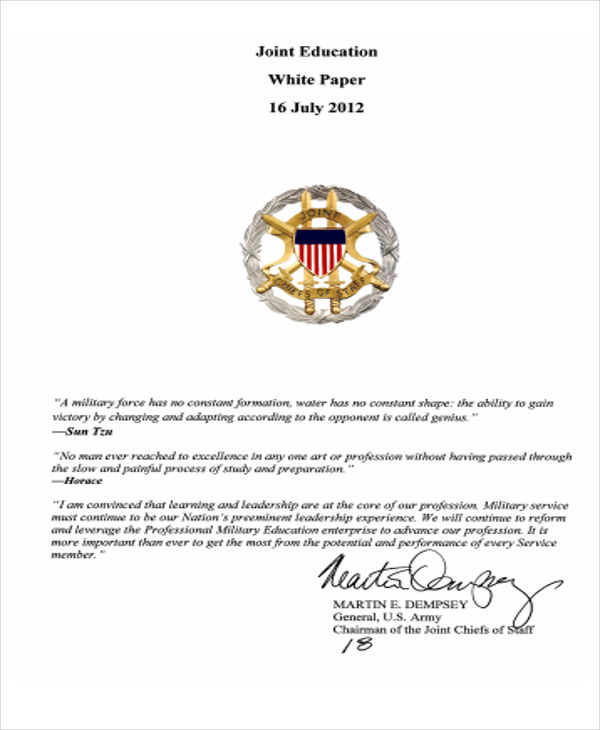 43+ Free White Paper Templates