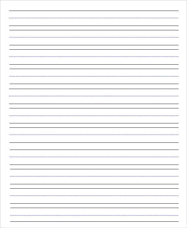 Lined Handwriting Paper Printable Printable World Holiday