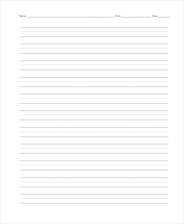 28 Lined Paper Templates