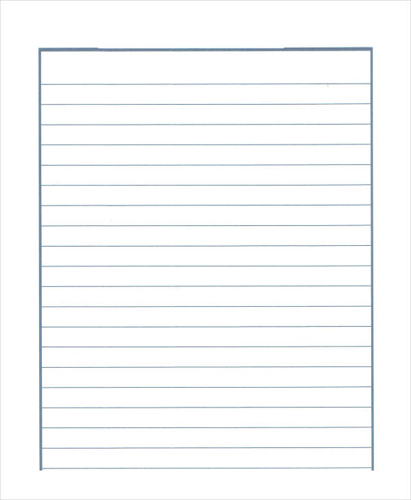 31 Sample Lined Paper Templates