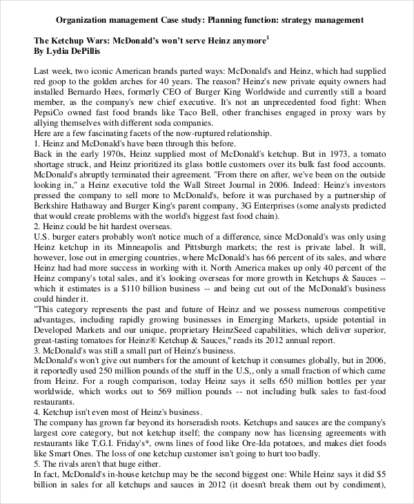 31 Case Study Samples Word PDF
