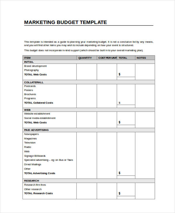 20+ Budget Templates in Word