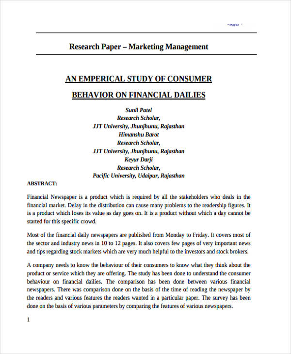 31+ Research Paper Templates in PDF | Word | Google Docs | Apple Pages