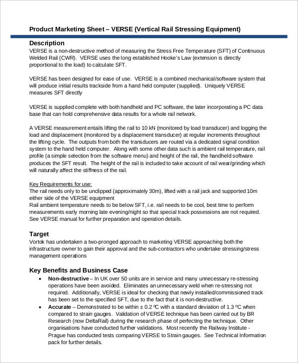 11+ Product Sheet Templates - Free Sample, Example Format Download