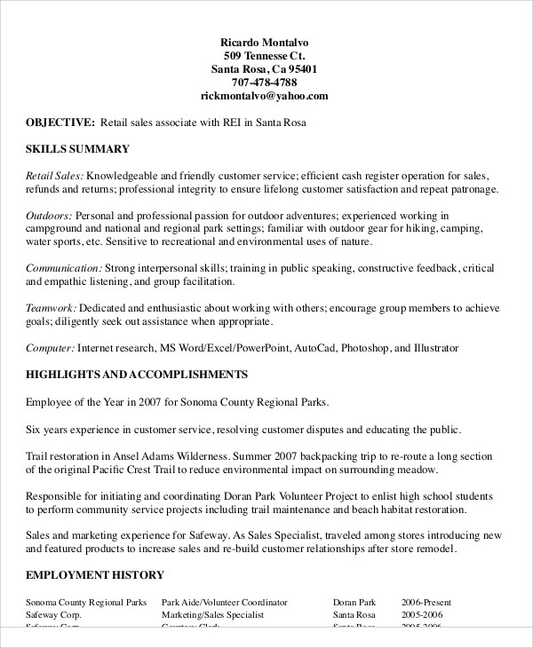 18+ Sales Resume Templates in PDF