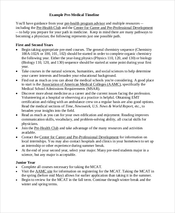 10+ Medical Timeline Templates - Free Samples, Examples, Format Download