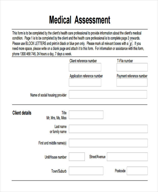 19+ Needs Assessment Form Templates