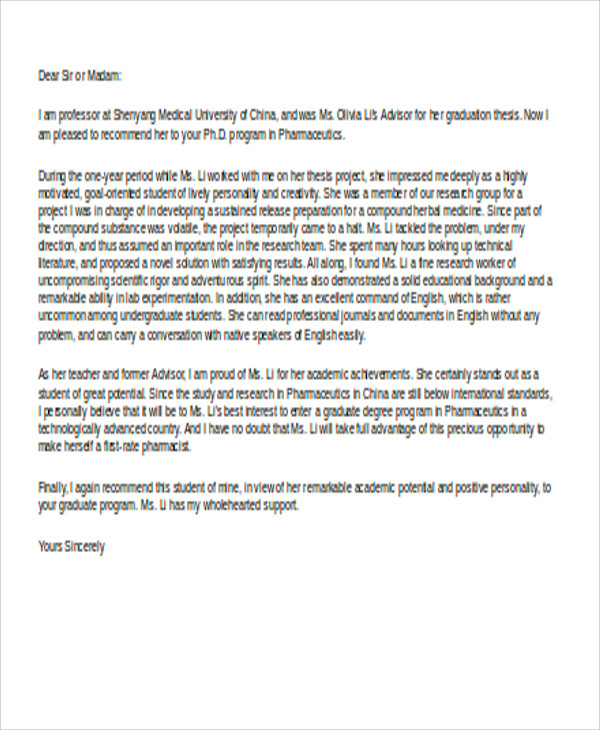 9+ Sample School Reference Letters - Free Samples, Examples Format Download