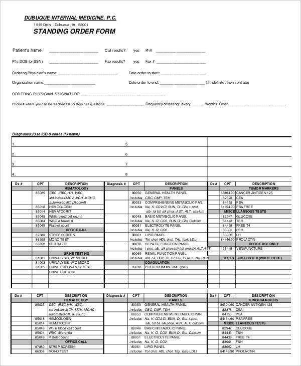 Medical Order Forms - 11+ Free Word, PDF Format Download