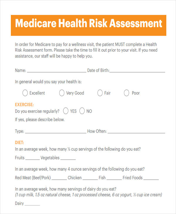 25+ Sample Risk Assessment Forms