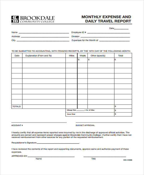 47 Monthly Report Samples Word Docs Free Premium