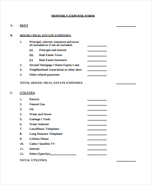 44+ Expense Sheet Templates in PDF