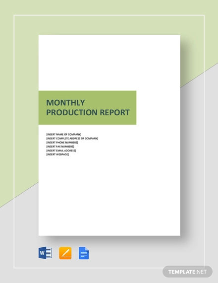 49+ Monthly Report Format Templates - Word, PDF, Google Docs, Apple Pages