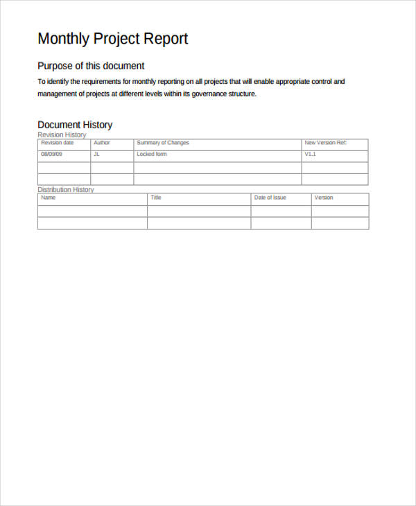 47+ Monthly Report Samples - Word, Docs | Free & Premium Templates