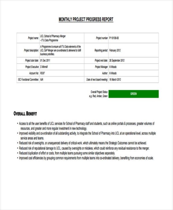 39+ Monthly Report Templates in PDF | Free & Premium Templates