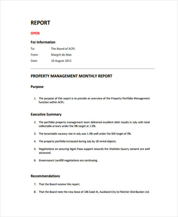 39+ Monthly Report Templates in PDF