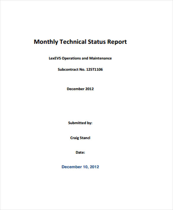 39+ Monthly Report Templates in PDF