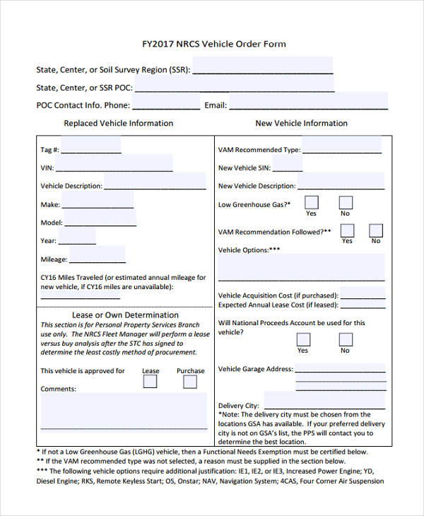 28+ Order Forms in PDF